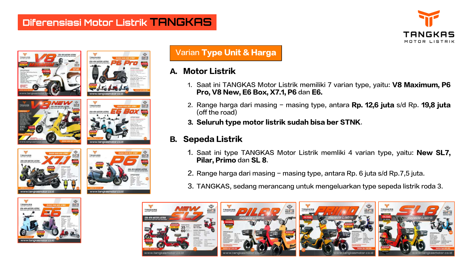 Diferensiasi Tangkas Motor Listrik – PT. The Agung Pamungkas