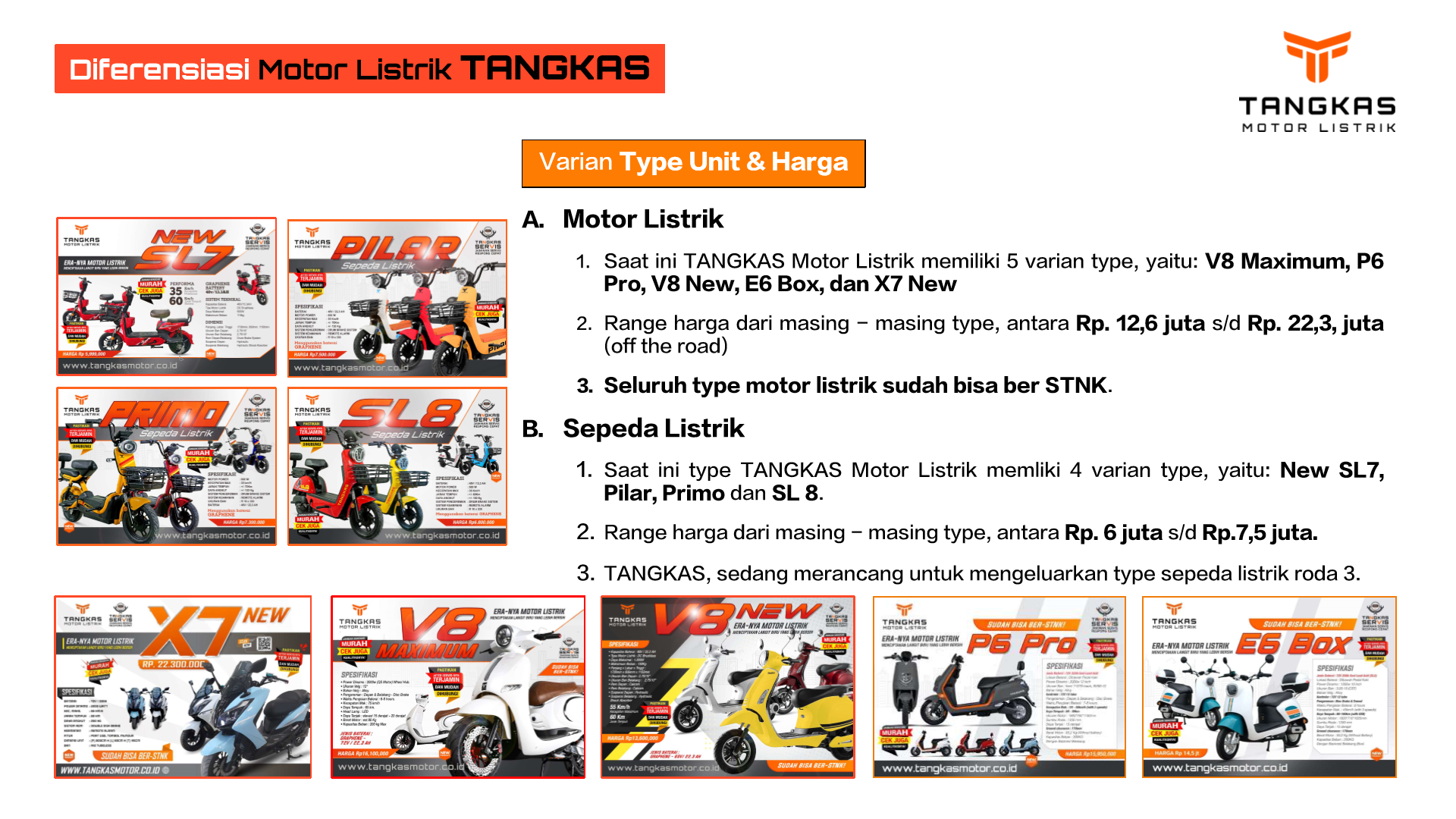 Diferensiasi Tangkas Motor Listrik – PT. The Agung Pamungkas